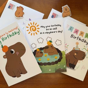 Capybara Bookmark Printable Pack | 20 Cute Bookmarks | Digital Download ...