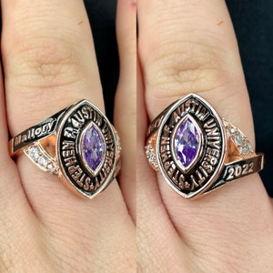 Silver925 Custom High School Class Ring Graduation Ring | Etsy