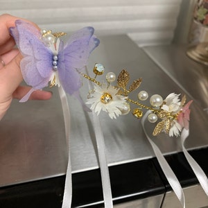 Butterfly Crown Headband Baby Butterfly Garden Crown Gold - Etsy