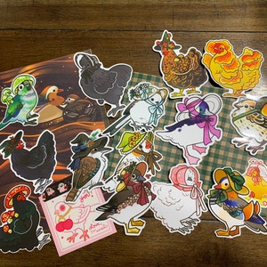 Mandarin Duck Couple Eco Stickers - Etsy