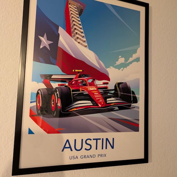 Austin F1 Poster / Circuit of the Americas / United States Grand Prix ...