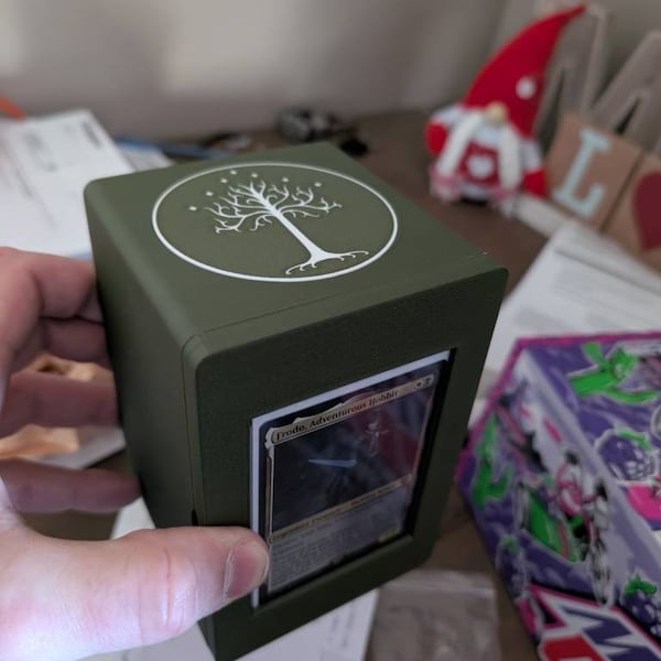 Commander Deck Box With Card Tray and Removable Front Slab - MTG TCG ...