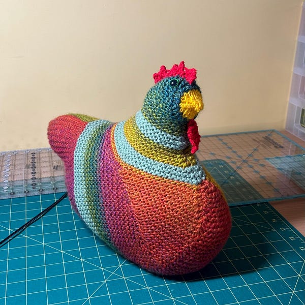Knitted - Emotional Support Chicken™ Pattern (original and Only Legal ...