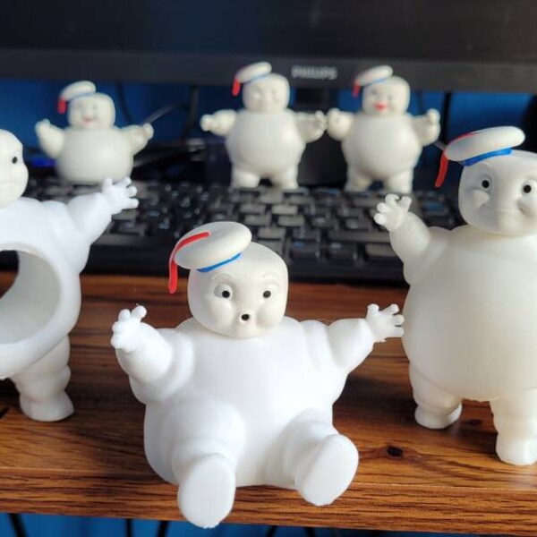 Mini Puft Stay Puft Set of 3 Ghostbusters With Heads - Etsy