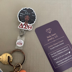 Delta Key Ring Delta Sigma Theta Key Ring Sorority Key Ring DST Key ...