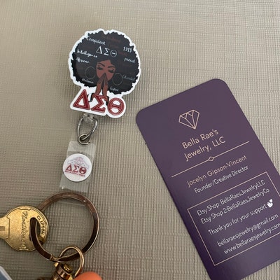 Delta Key Ring Delta Sigma Theta Key Ring Sorority Key Ring DST Key ...