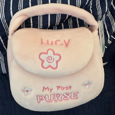 Embroidered My First Purse, Gift for Girl, Baby Toy, Personalized Kids ...