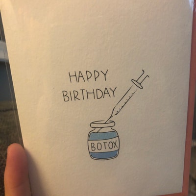 Botox Birthday Card Pack Funny Birthday Card for Best - Etsy