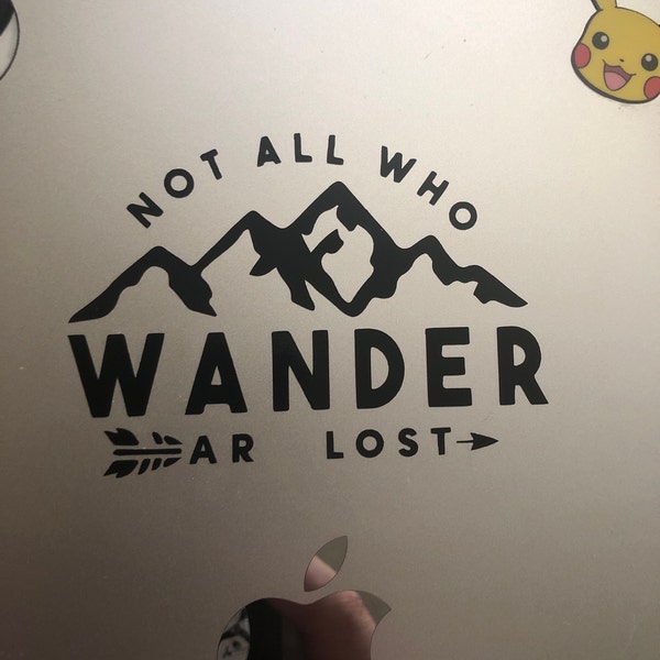 DECAL [wander] Vinyl Decal | Adventure Decal | Mountain Decal | Car ...