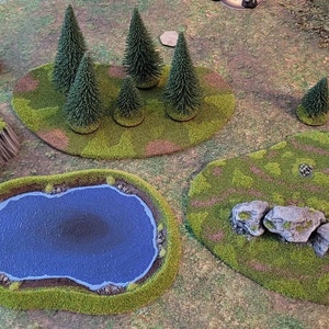Wargame Terrain Forest Trees Set PAINTED Miniature Wargaming & RPG ...