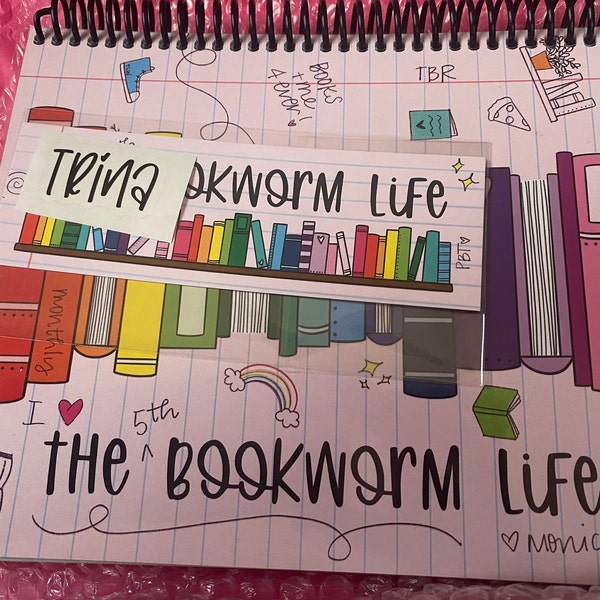 The Bookworm Life ™ Reading Planner - Reading Notebook - Book Planner ...