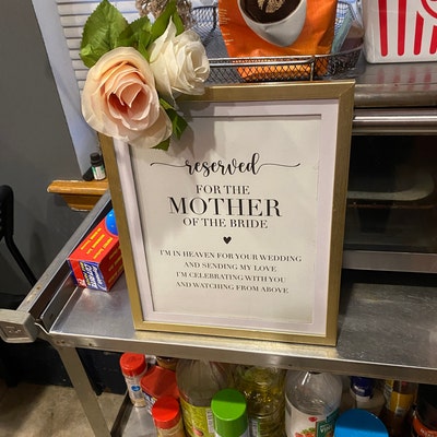 I'll Be There Memorial Graduation Printable Sign, Reserved Chair Sign ...