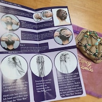 FANCY COMBS Premium Decorative Beaded Double Hair Comb Clip for Women ...