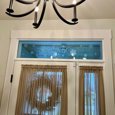 Icicles and Snowflakes Window Cling Christmas Decoration 31 Inches - Etsy