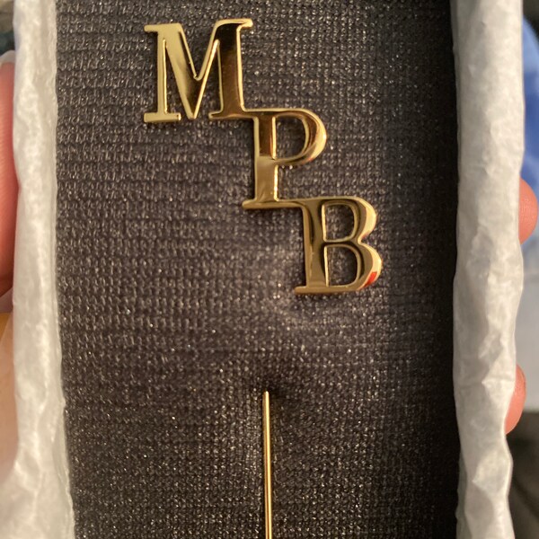 Initial Tie Tack,mens Tie Tacks,mens Suit Accessories,groomsmen Gift ...