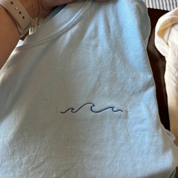 Wave Embroidery Design, Ocean Embroidery, Surf Embroidery File, Seaside ...