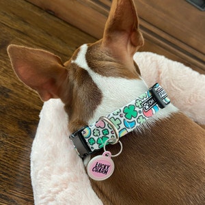 Personalized Girl Dog Tag for Collar Cute Dog Tags for Girls - Etsy