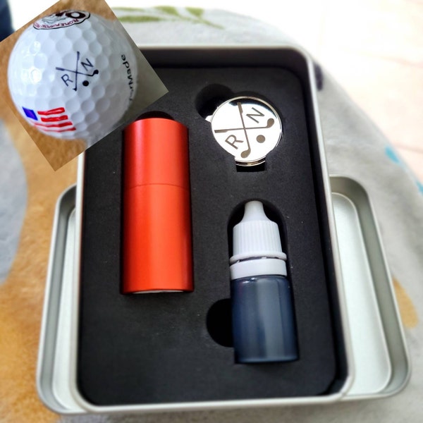Custom Golf Ball Stamp, Pre-inked Golf Ball Stamp, Golf Ball Stamper ...
