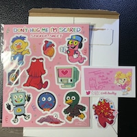 Dont Hug Me Im Scared DHMIS Die Cut Vinyl Sticker Sheet 6.5 X 5.5 10 ...