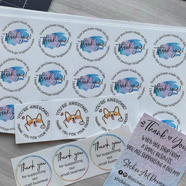 16 Thank You Stickers, Happy Mail Labels, Packaging Stickers, Chill Bro ...
