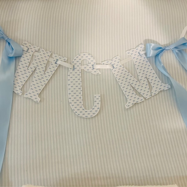 Baby Monogram Banner - Etsy
