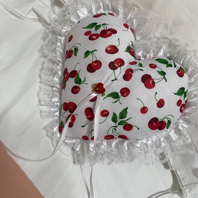 Shabby Chic Blush Pink Lolita Heart Lace Pillow - Etsy
