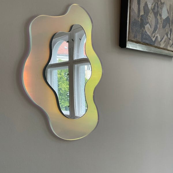 Medium Wiggly Life Reflector- Wavy Acrylic Mirror Wiggly Mirror ...