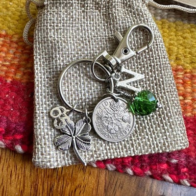 British Two Pence Coin Keychain or Clip English Keyring, 1991, 1992 ...