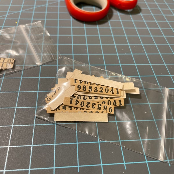 Numbers 50 Hand Stamped Handcut Vintage Looking Numbers. - Etsy