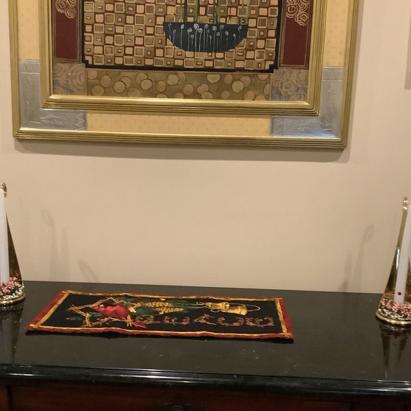 BBQ /cook Out Picnic Cotton Print Table Runner| Farm Life Table Topper ...