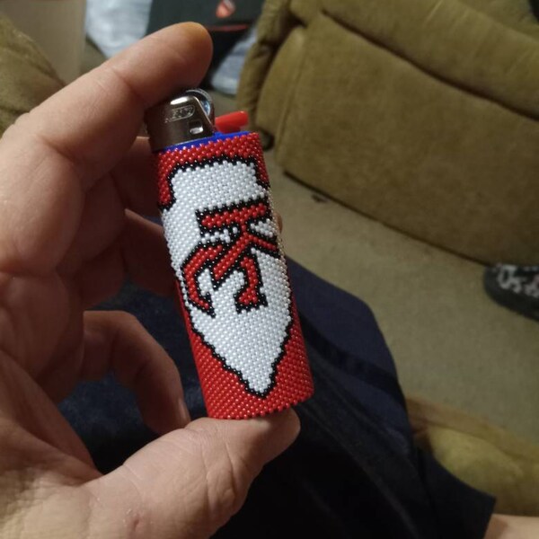 Broncos Hand Beaded Keychain - Etsy