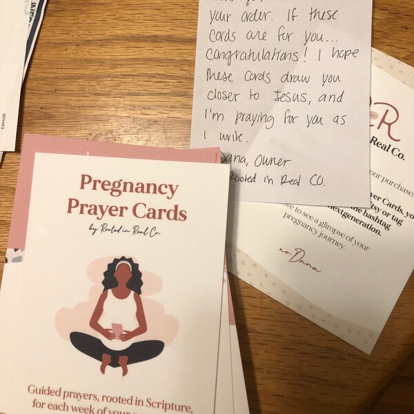 Pregnancy Prayer Devotional Cards W/guided Prayers, Rooted in Scripture ...