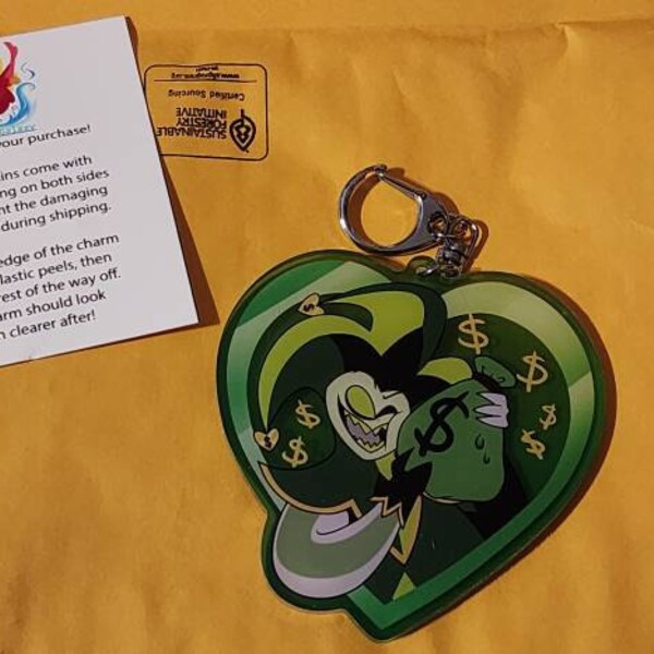 Helluva Boss/hazbin Hotel Holiday Themed Keychains - Etsy