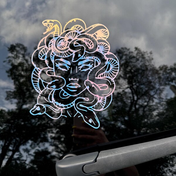 Medusa Vinyl Car Decal - Etsy