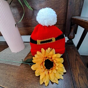 Santa Buckle Hat & Scarf Set Pattern, Digital Pattern, Knitting Machine ...