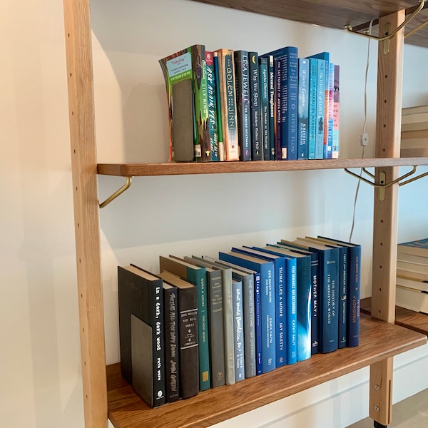 Metal Bookend | Home Office Bookend Simple Bookshelf Organizer Reading ...