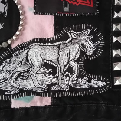 Skeleton Back Patch Black Metal Back Patch, Goth Backpatch, Death ...