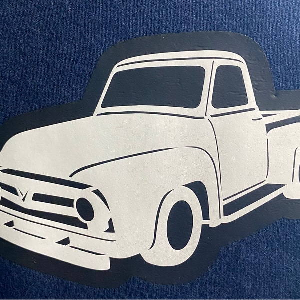 SVG Classic Ford F100 Pickup Truck View Silhouette Cut Files Designs ...