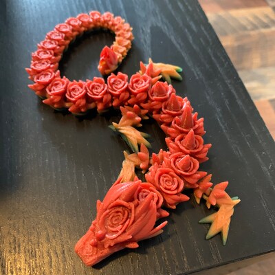 3D Printed Articulated Snake BOA Design by Cinderwing3d - Etsy