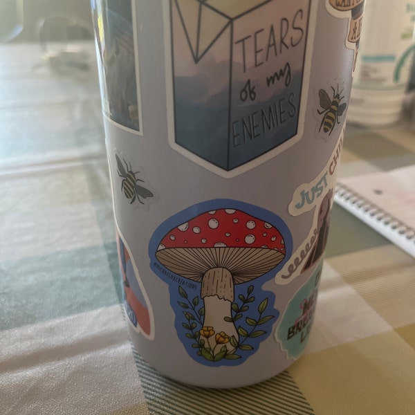 Mushroom Sticker | Stickers for Hydroflask | Laptop Stickers | Flower ...