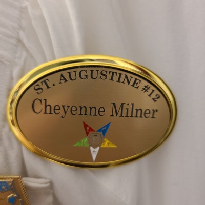 Order of Eastern Star 1 X 3 Framed Magnetic or Pin on Members Badge ...