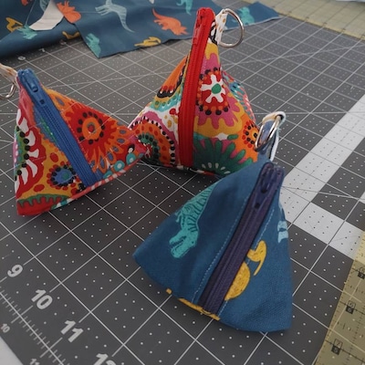 Pyramid Pouch Sewing PATTERN, Zipper Bag Pattern, Coin Purse Pattern ...