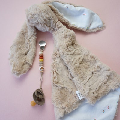 Bunny Lovey Sewing PATTERN Instant Download, DIY Baby Lovey in Minky ...