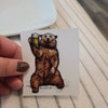 Bear Beer Sticker, Vinyl Sticker, Laptop Sticker, Yeti Cooler Sticker ...