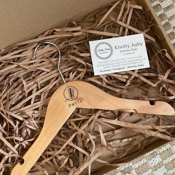 Business Logo Wooden Hanger, Personalised Hanger, Business Stationary ...