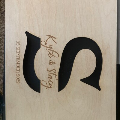 Personalized Guest Book Wedding Monogram Guestbook Alternative Wedding ...