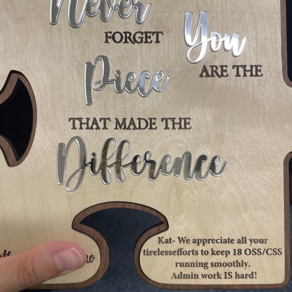 Personalized Retirement Puzzle Piece Gift: Farewell Keepsake - Etsy