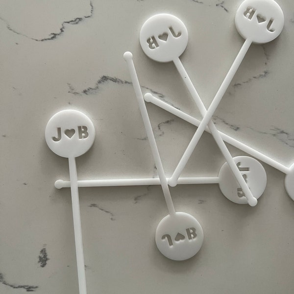 CUSTOM Drink Stirrers- Personalized Drink Stirrers- Laser Cut Party ...