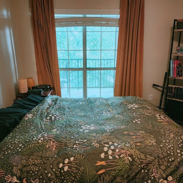 Whimsical Garden Bedding - Moss With Fairyflies by Ramarama - Large ...