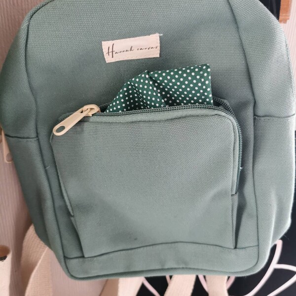 Vanie Canvas Backpack | Mini Backpack for Women | Backpack Purse ...